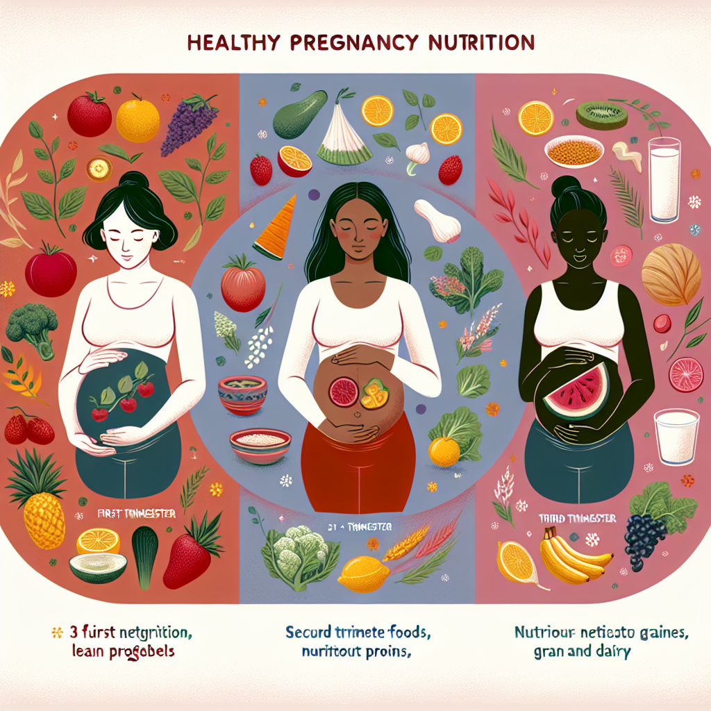 Healthy Pregnancy Nutrition Guide: Offer nutritional advice for each t ...