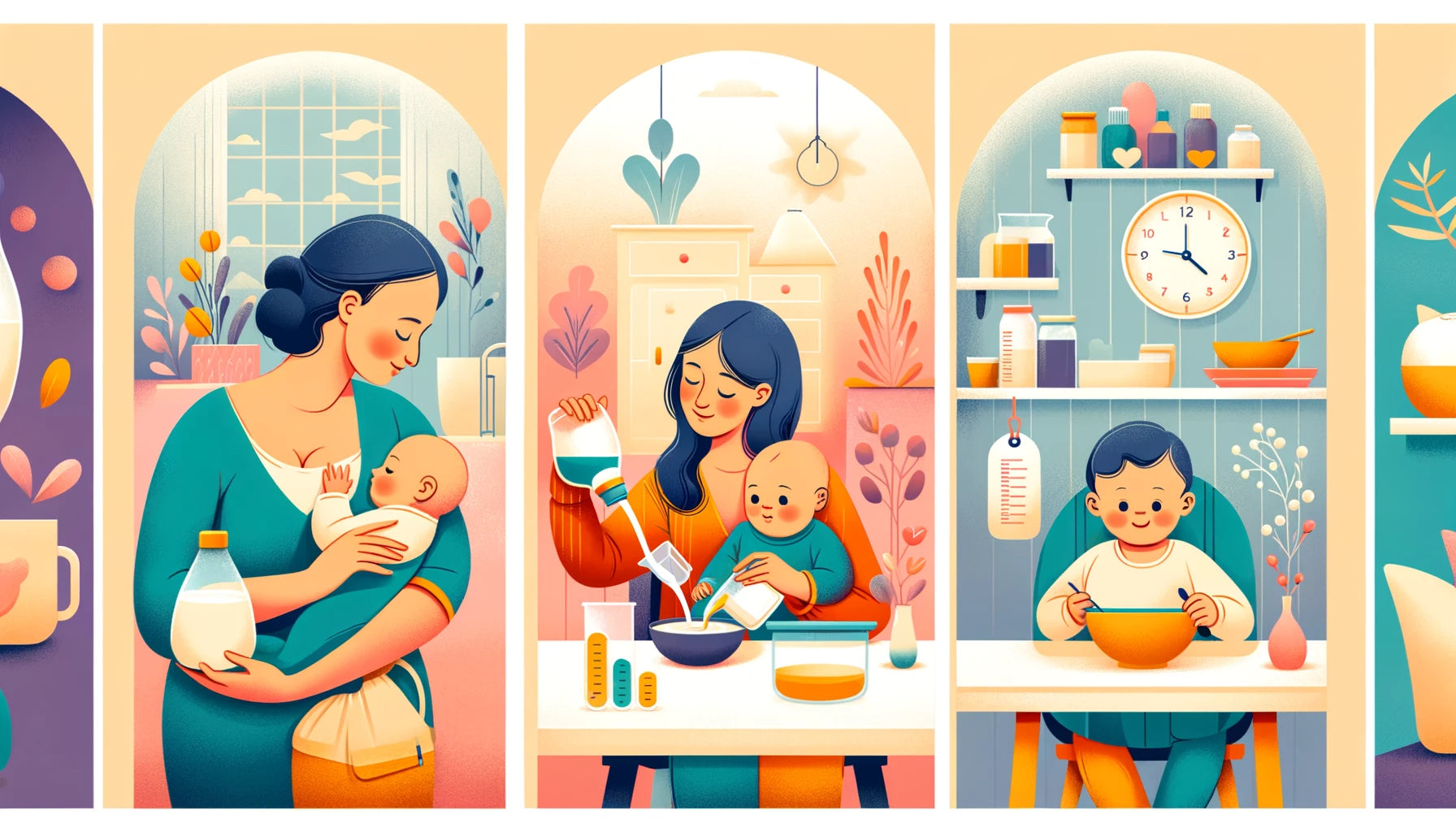 Newborn feeding, breastfeeding tips, formula feeding, introducing ...